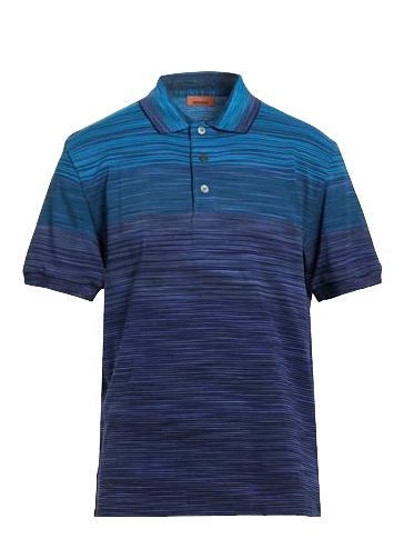 Missoni Polo Shirt Size Cotton - Azure