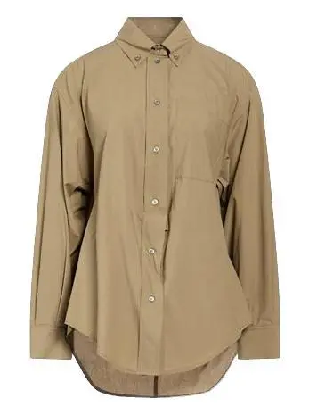 OTTOD'AME Cotton Poplin Button-down Shirt - Beige