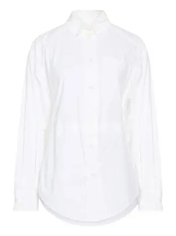 OTTOD'AME Cotton Poplin Button-down Shirt - White