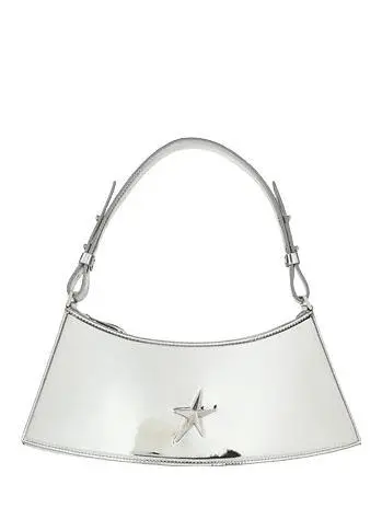 MUGLER Leather Handbag - Silver