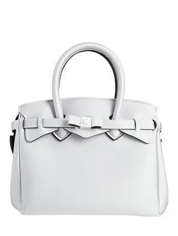 Save My Bag Polyamide And Elastane Tote Bag With Bow Detail - Grey
