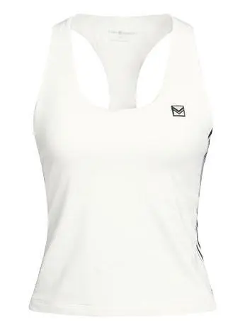 Tory Burch Sleeveless Crewneck Sports Top - White