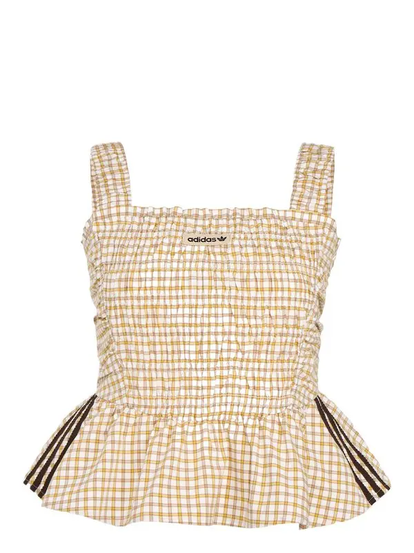 Adidas Plaid Vest - Yellow