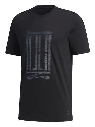 Adidas Series Athleisure Casual Sports Short Sleeve - Black