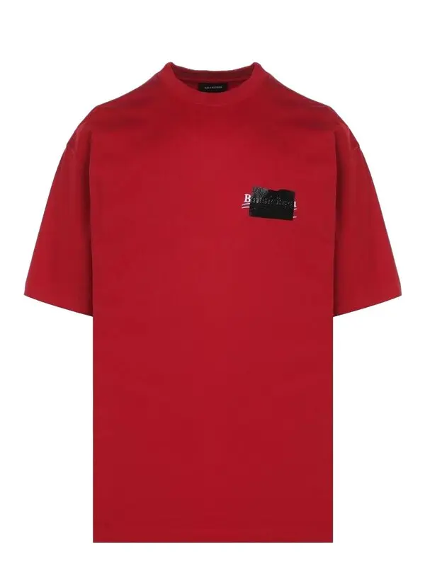 Balenciaga Gaffer T-shirt Large Fit - Red