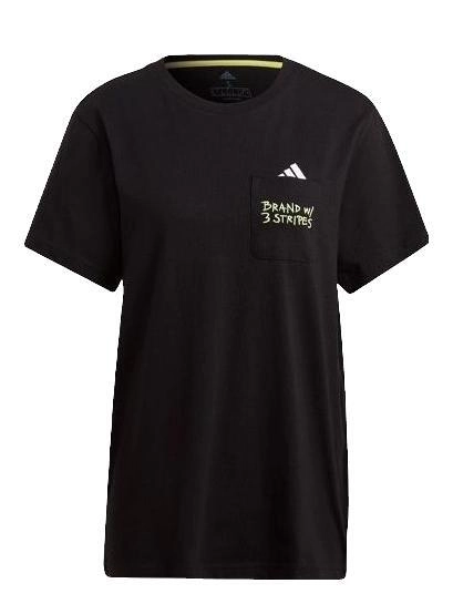 Adidas Logo Pocket T-shirt - Black