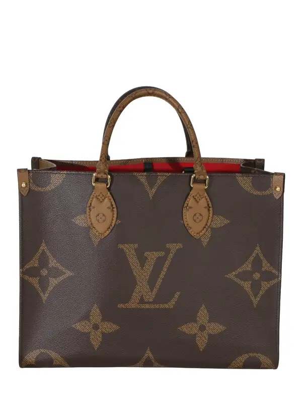 LOUIS VUITTON Reverse Monogram Canvas Onthego Mm Tote - Brown