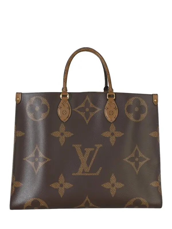 LOUIS VUITTON Reverse Monogram Canvas Onthego Gm Tote Bag - Brown