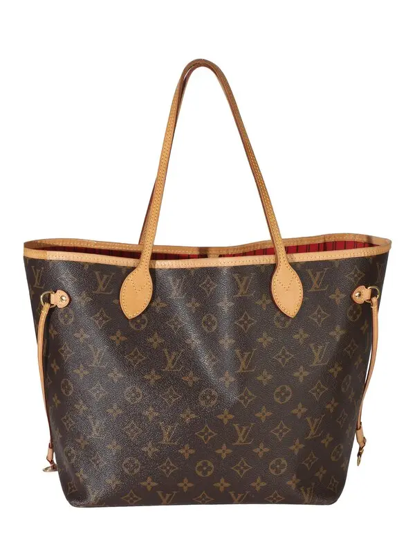 LOUIS VUITTON Neverfull Mm Monogram Canvas Shoulder Bag - Brown