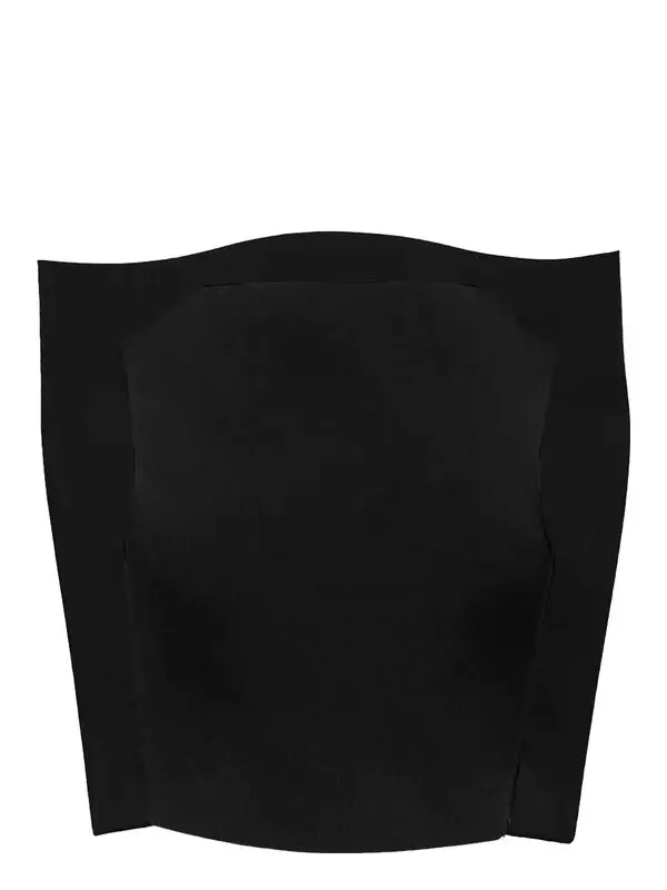 Alexander Wang Strapless Cropped Top - Black