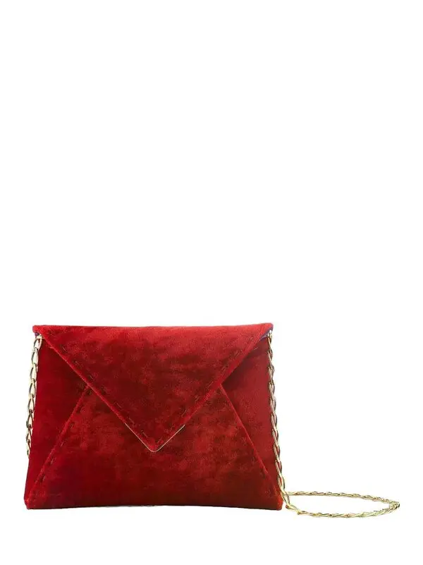 Tyler Ellis Micro Lee Pouchet Clutch Bag - Red