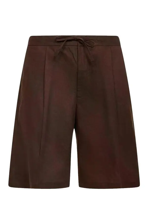 HEVO Torrelapillo Pleated Shorts - Brown
