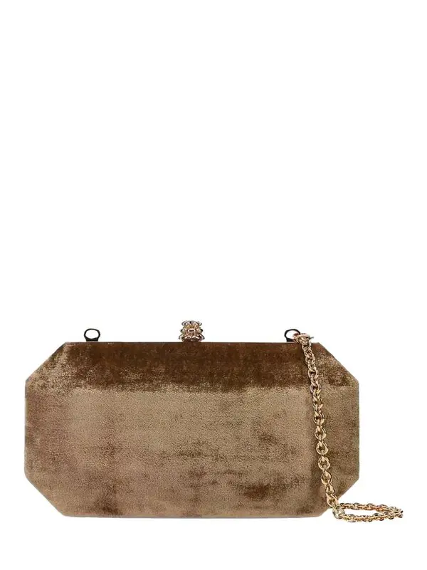 Tyler Ellis Small Perry Clutch Bag - Brown