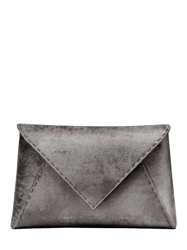 Tyler Ellis Small Lee Pouchet Clutch Bag - Grey