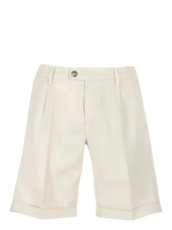 RE-HASH Pleated Turn-up Shorts - Neutrals