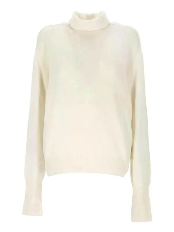 OLIVER LATTUGHI Cashmere Roll Neck Sweater - Neutrals
