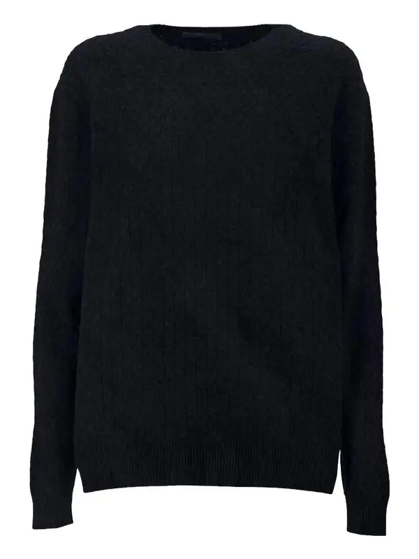OLIVER LATTUGHI Cable Knit Sweater - Blue