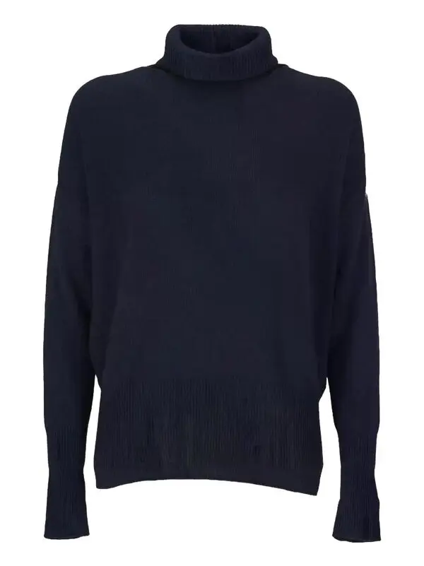 OLIVER LATTUGHI Cashmere Roll Neck Sweater - Blue