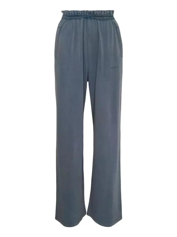 We11Done Logo-embroidered Track Pants - Blue