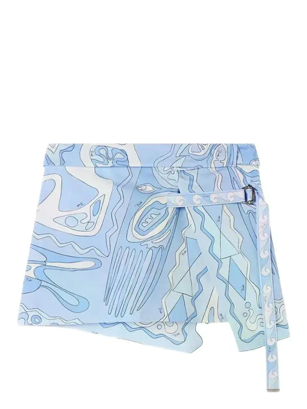Emilio Pucci Strapless Cropped Top - Blue