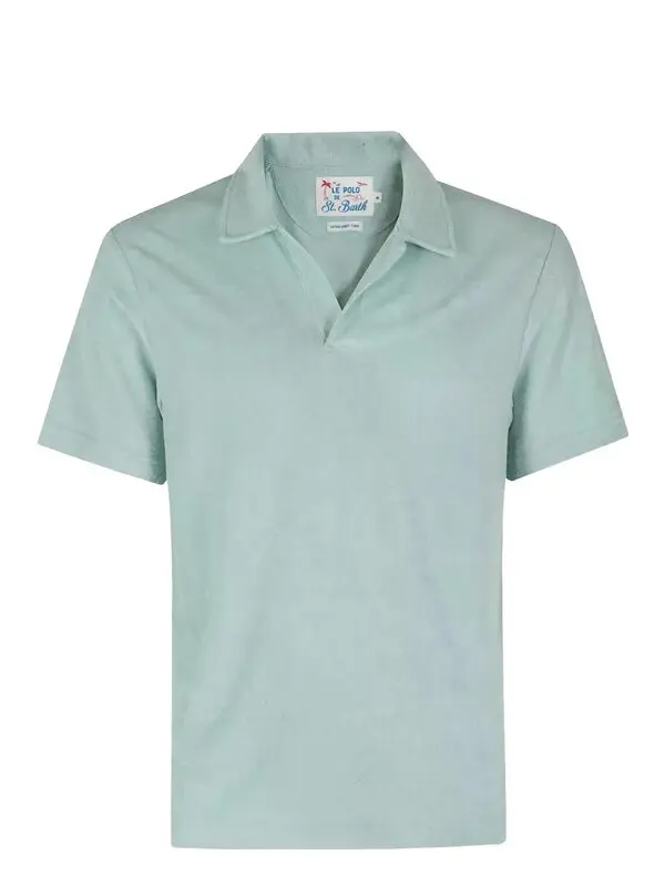 MC2 SAINT BARTH Jeremy Terry-cloth Polo Shirt - Green