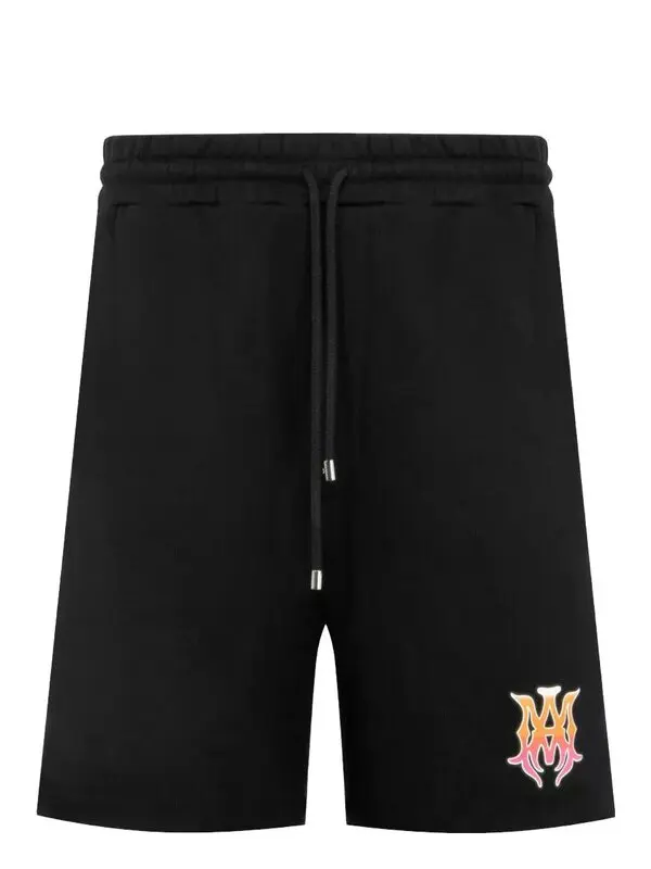 Amiri Ma Surf Shorts With Gradient Logo - Black