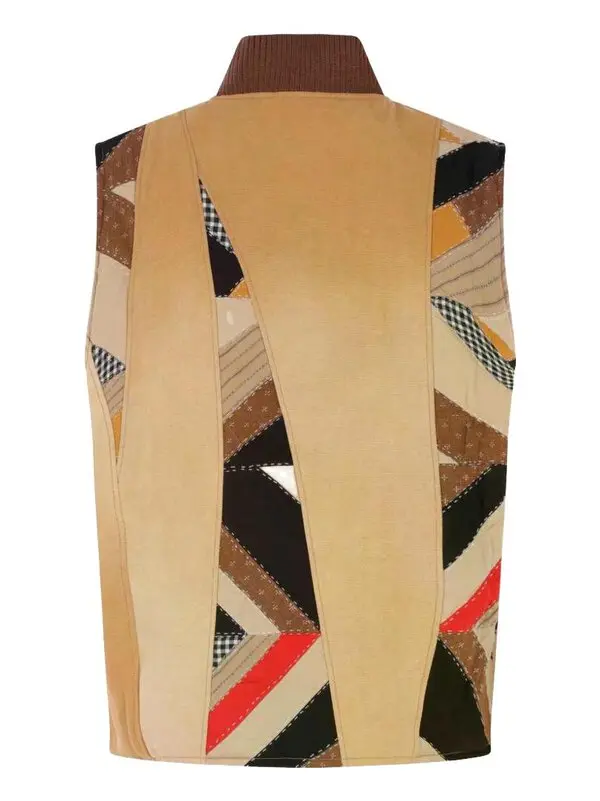 KHOKI Patchwork Panelled Jacket - Neutrals