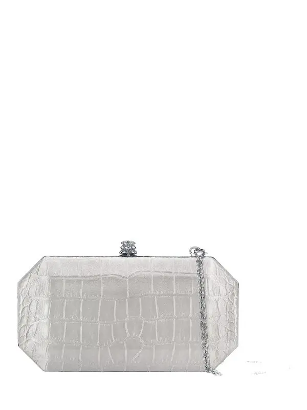 Tyler Ellis Small Perry Clutch Bag - White