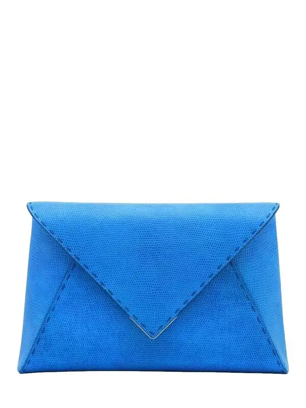 Tyler Ellis Large Lee Pouchet Clutch Bag - Blue