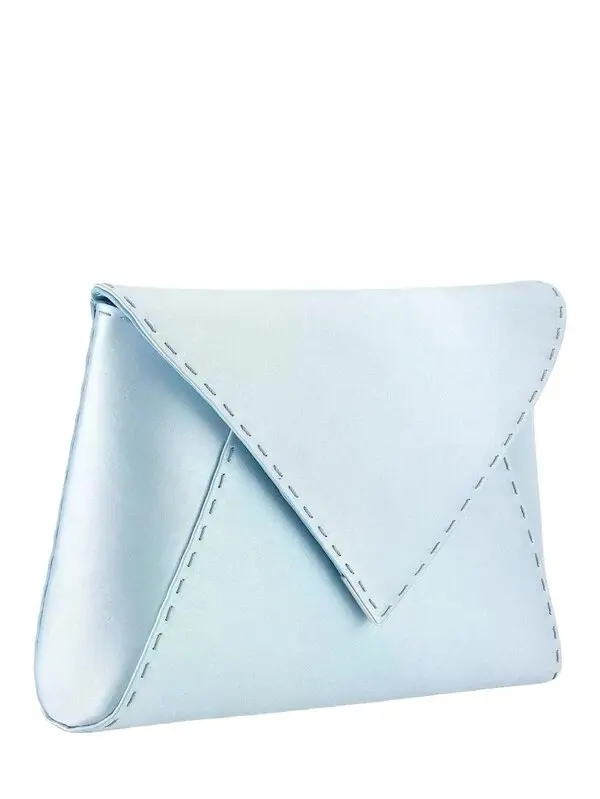 Tyler Ellis Large Lee Pouchet Clutch Bag - Blue