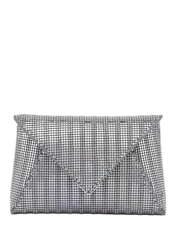 Tyler Ellis Lee Pouchet Chainmail Clutch Bag - Silver