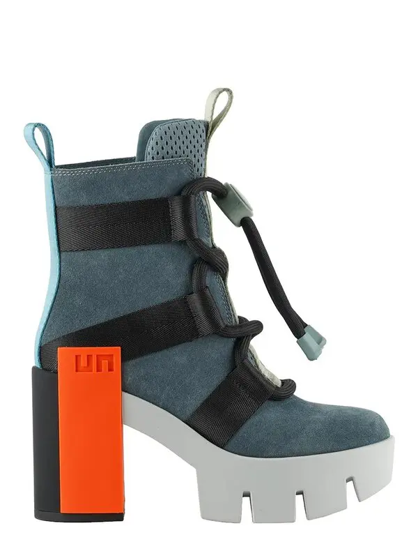 United Nude Grip Nomad Mid Ii Basalt Mix Boots - Blue/orange