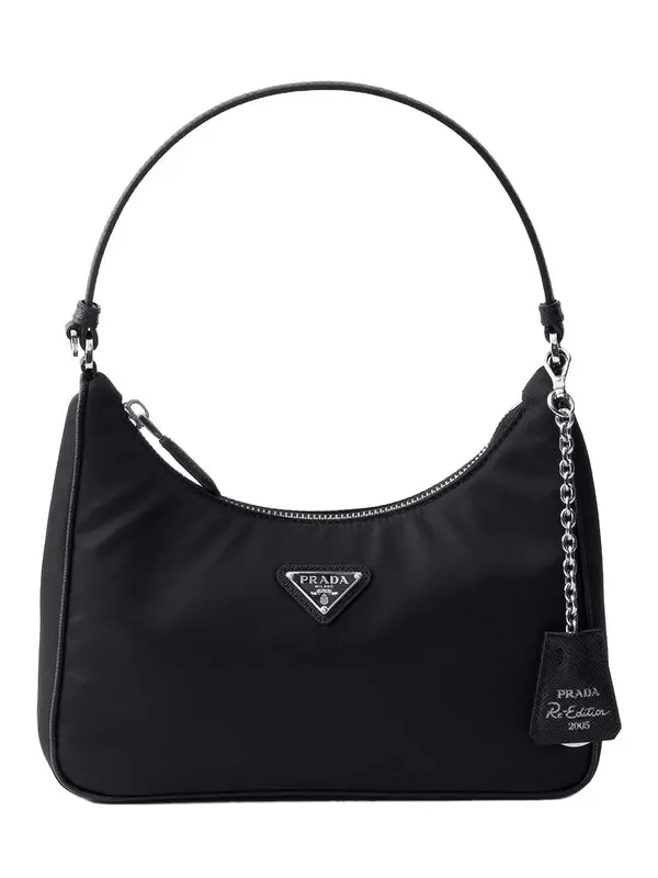 Prada Re-nylon And Saffiano Mini Bag - Black