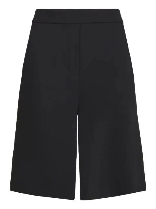 P.a.r.o.s.h Straight Shorts With Contrast Piping - Black