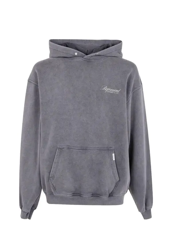 REPRESENT Owners Club Script Hoodie - Vintage Grey