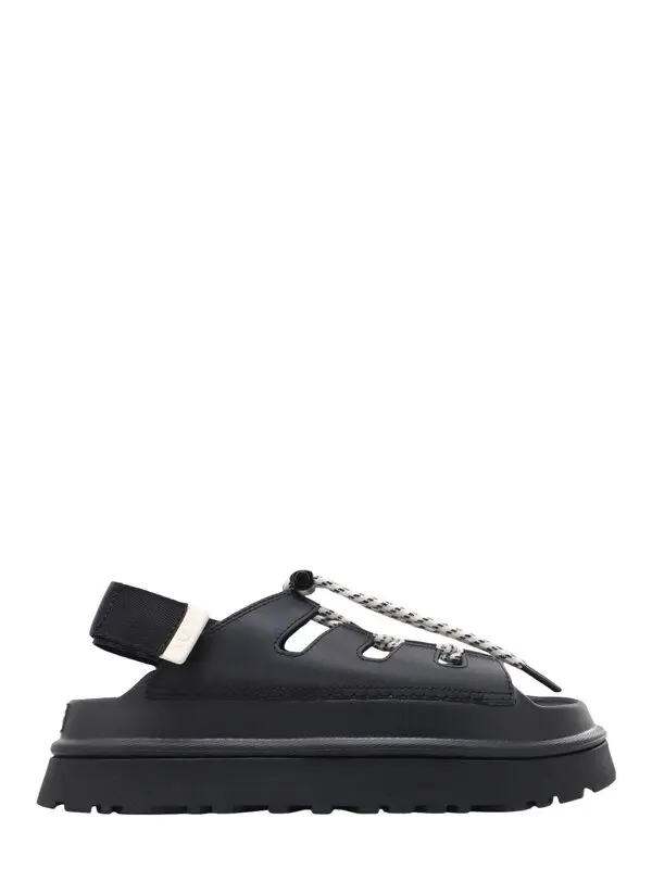 UGG Goldenglow Lace-up Platform Sandals - Black