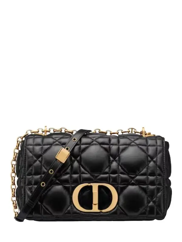 Dior Medium Caro Bag - Black
