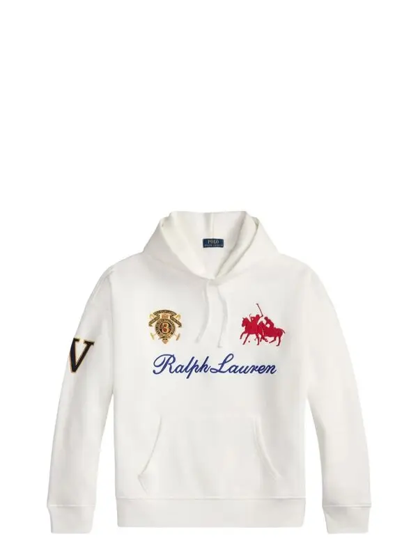 Polo Ralph Lauren Hooded Long Sleeve Sweatshirt - White