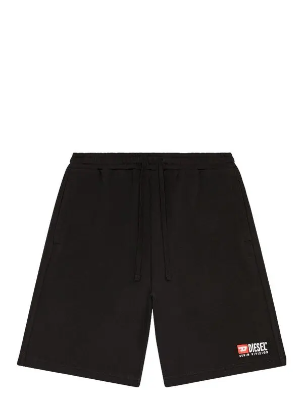 DIESEL® Logo Detailed Bermuda Shorts - Black
