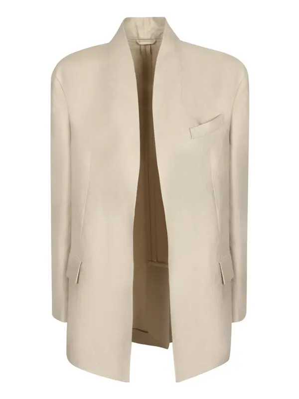 Brunello Cucinelli Shawl Collar Blazer - Ivory