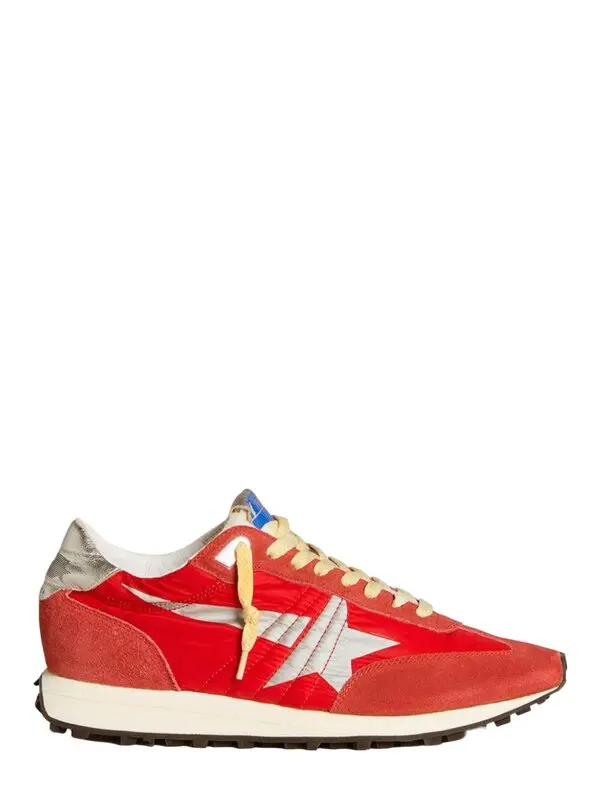 GOLDEN GOOSE Running Marathon M77 Sneakers - Red/silver