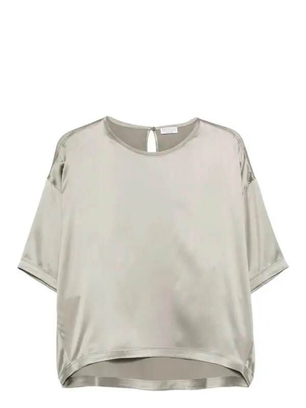 Brunello Cucinelli Crewneck Short-sleeve T-shirt - White