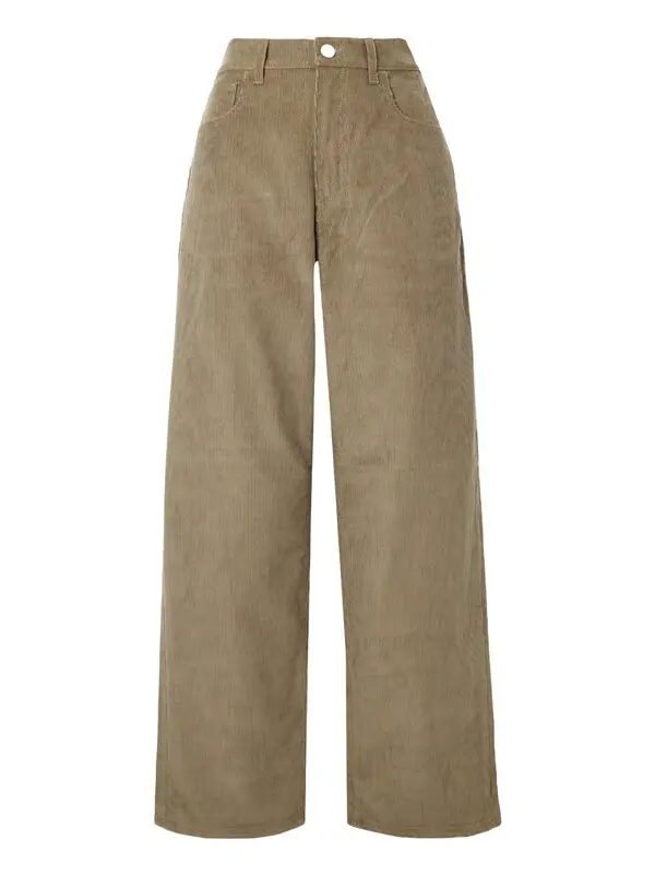 RÓHE Corduroy Trousers - Sage Green