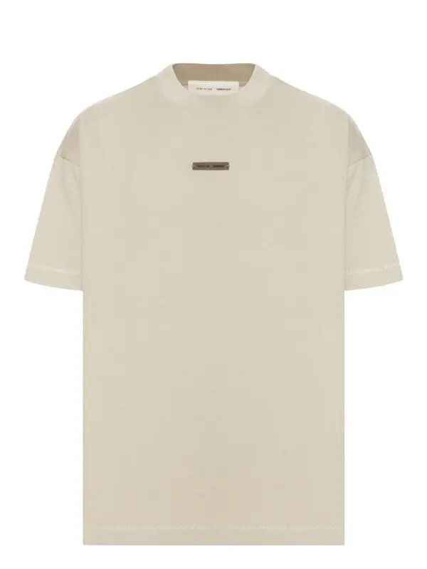 Fear Of God Classic Fit Logo T-shirt - Timber