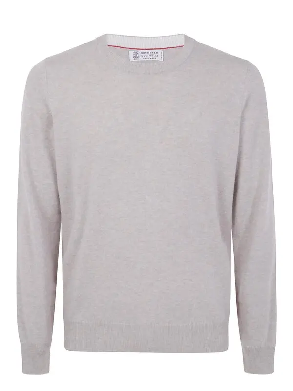 Brunello Cucinelli Crewneck Knitted Jumper - Gray