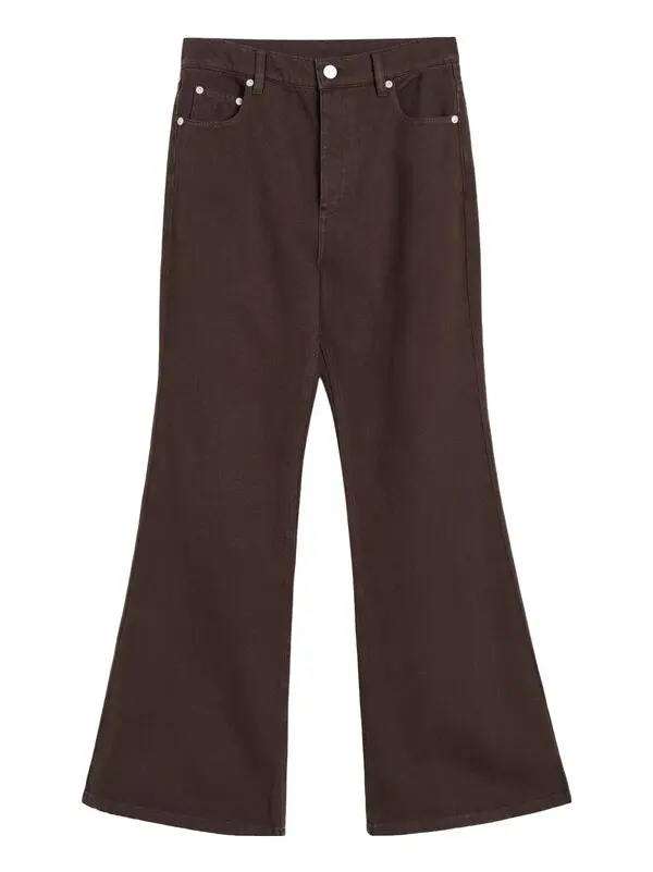 BY MALENE BIRGER Five-pocket Flared Trousers - Chocolate Chip