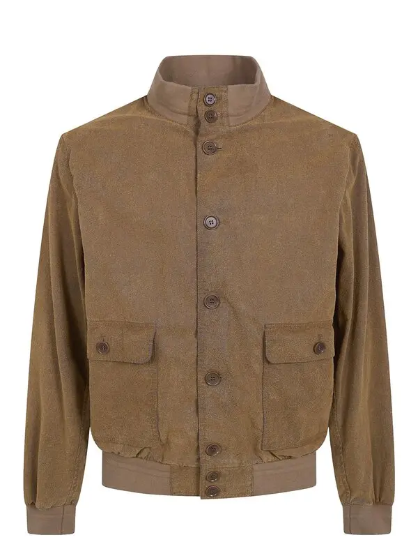 Aspesi Stand-up Collar Casual Jacket - Brown