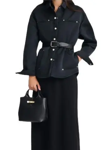 Longchamp Le Roseau Small Tote Bag With Bamboo Clasp - Black