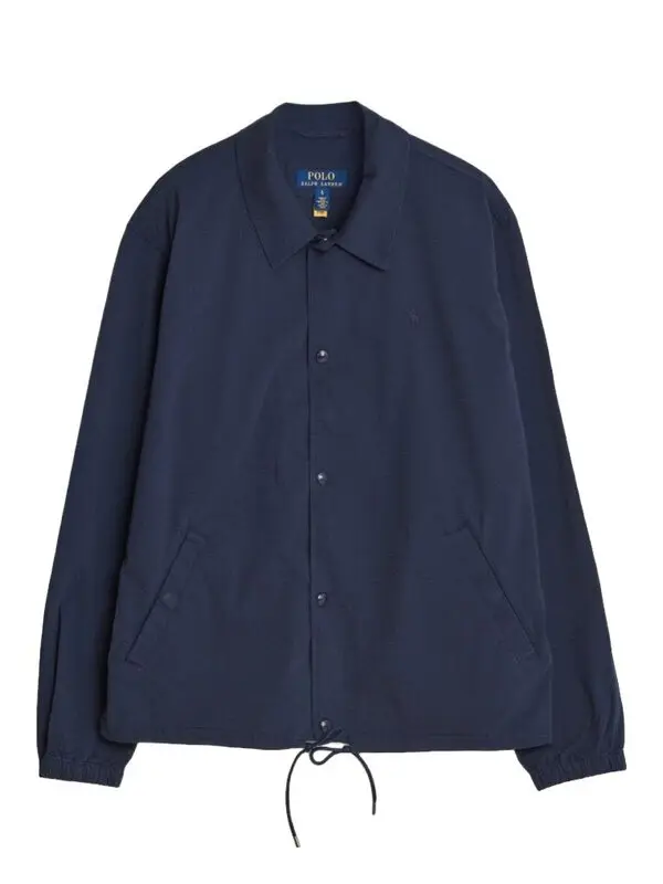 Polo Ralph Lauren Long-sleeved Shirt Jacket With Classic Collar - Navy