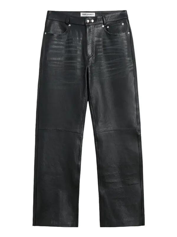 Our Legacy Carlson Straight-leg Leather Pants - No